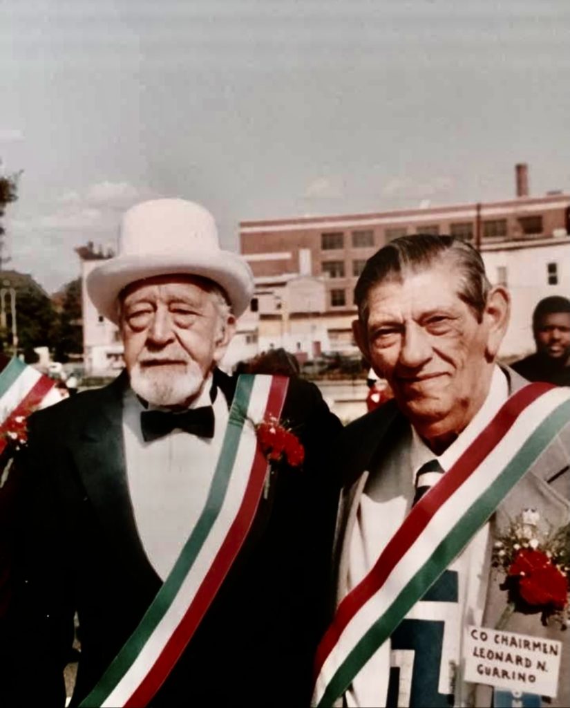 I took this photo of my grandfather in 1989 with Mr. Angelo, in 1947 ...